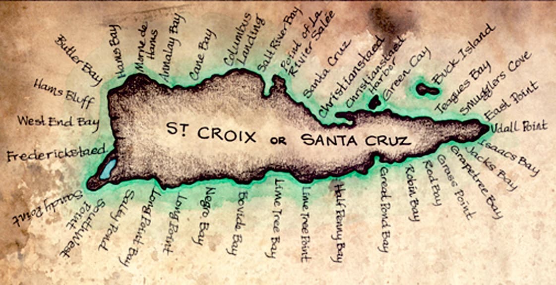 Mapa De St Croix Usvi