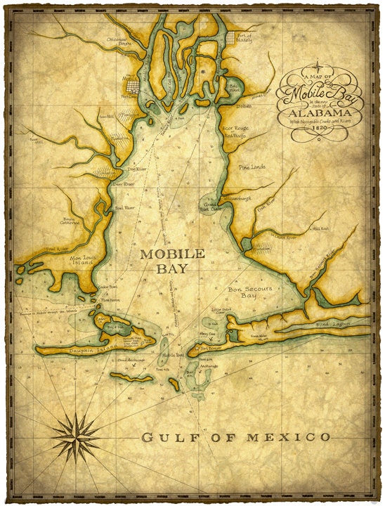 Mobile Bay Map