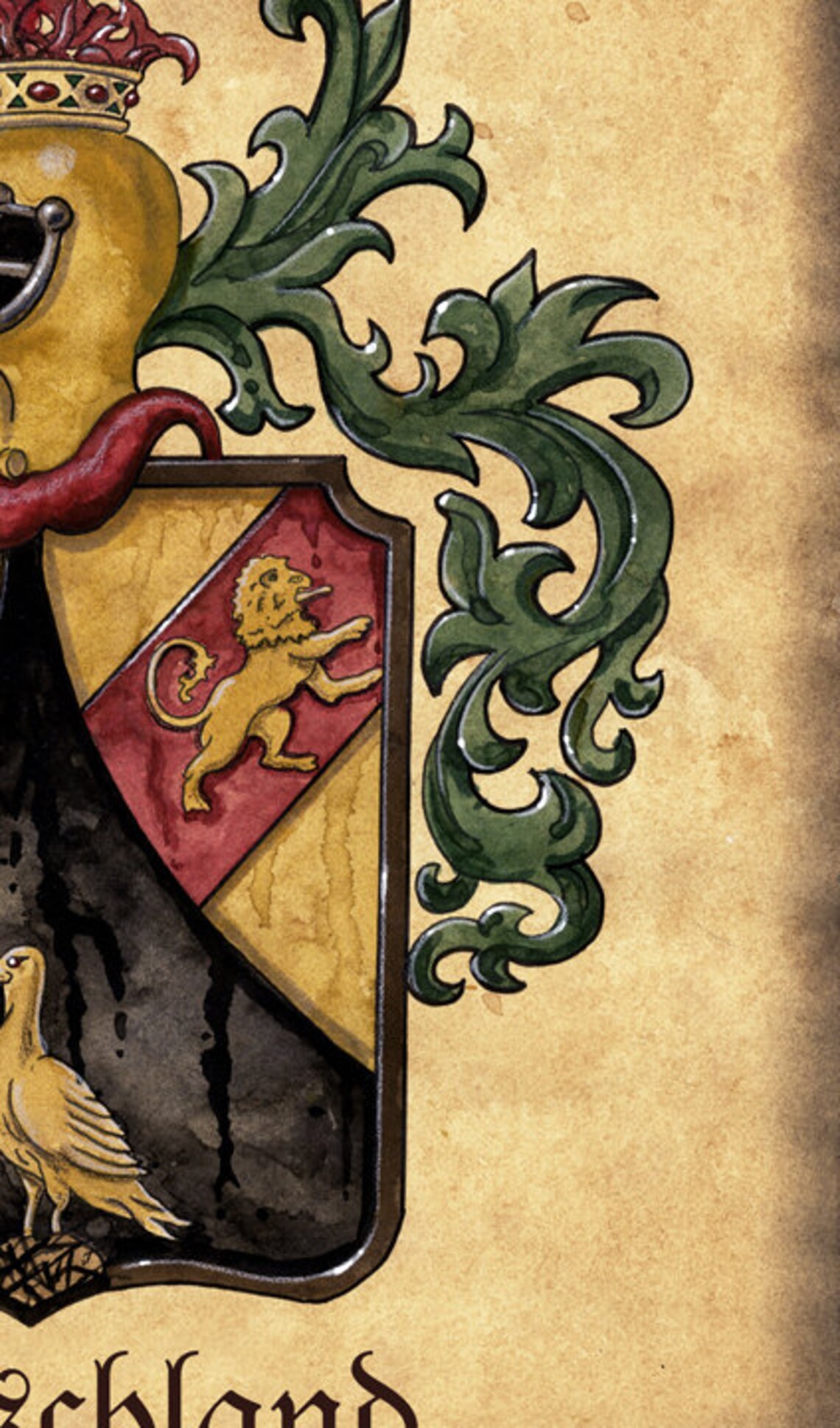 Germany Crest Artwork 8x10 Deutschland German Crest Family - Etsy