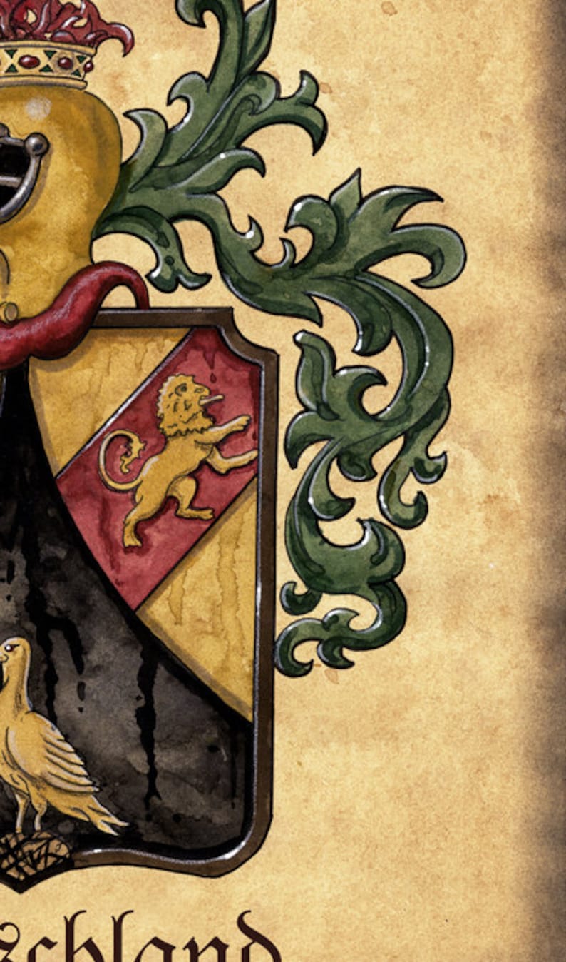 Germany Crest Artwork 8x10 Deutschland German Crest Family - Etsy