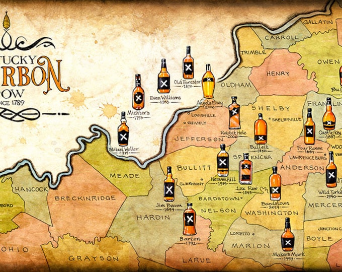 Kentucky Bourbon Row - Etsy
