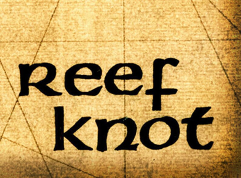 Reef Knot Art Print 8x10- Sailing Knots - Nautical Artwork Print - Reef ...