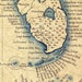 Florida Map Art Print C .1865 11" X 14"+, Hand Drawn Old Florida Map ...