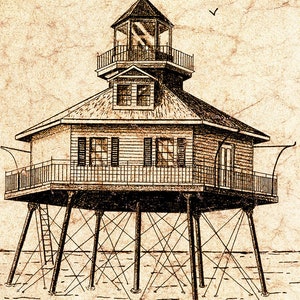 Middle Bay Lighthouse, Mobile Bay Lighthouse, Light House, Gulf of ...