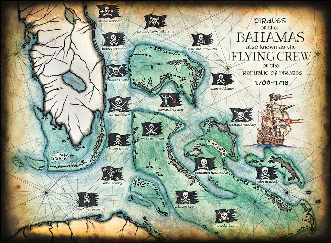 Pirates of the Bahamas - 11 X 15 +; the Flying Gang; Pirates and Their ...