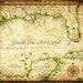 Old Gulf of Mexico Map Art 14 X 19 Map of the Gulf of Mexico Hand Drawn ...