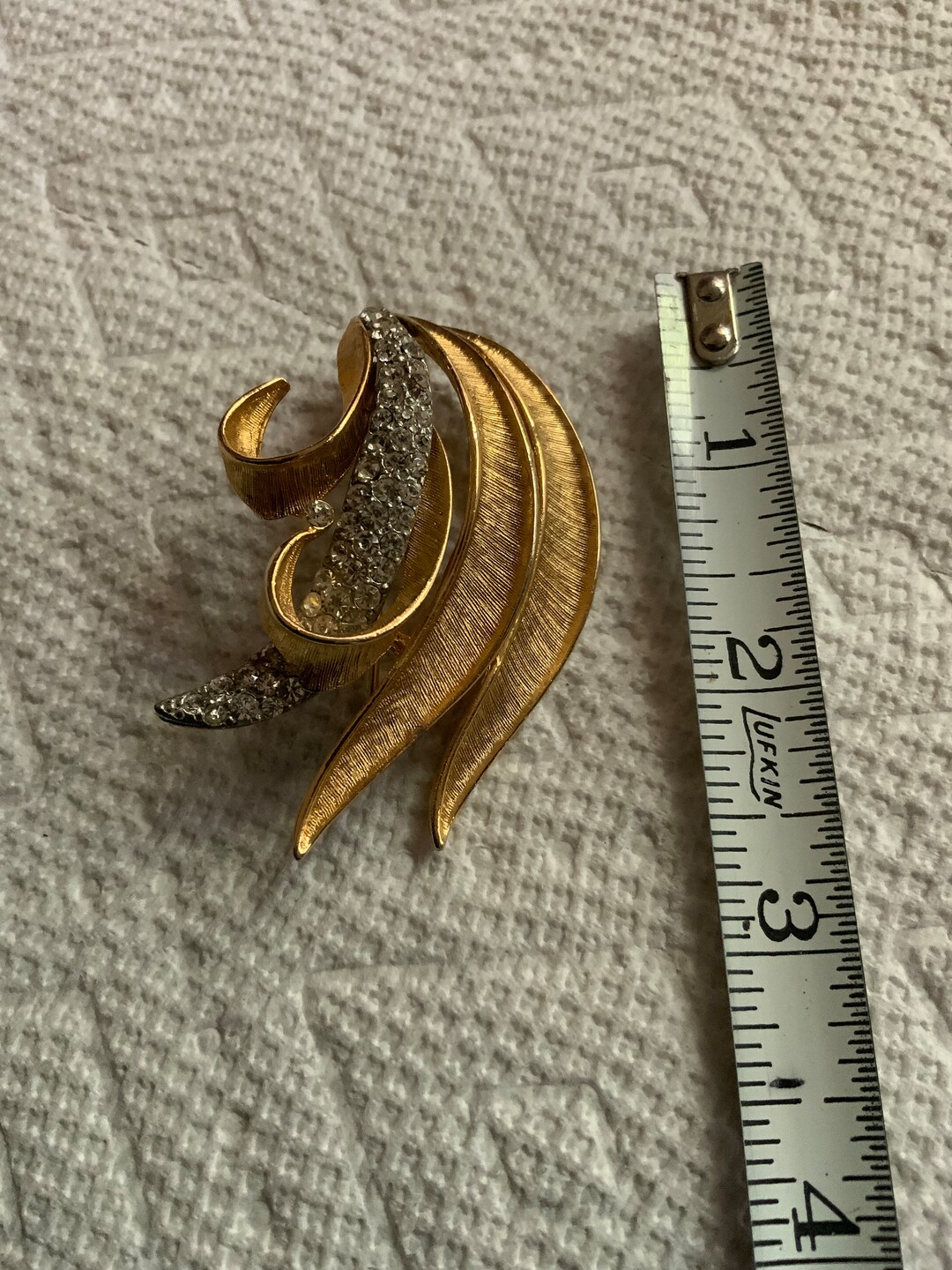 SIGNED BSK Vintage Rhinestone Brooch Jewelry - Etsy