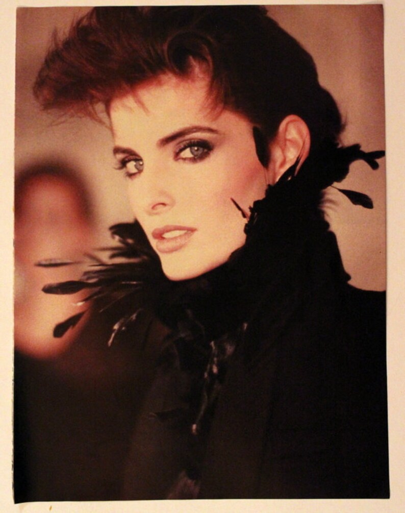 1982 Valentino Jewelry Ad Black Coq Feather Ruff Feathers | Etsy