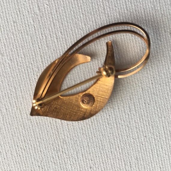 De Curtis Classic Mid Century Modern Brooch Cross Hat… - Gem