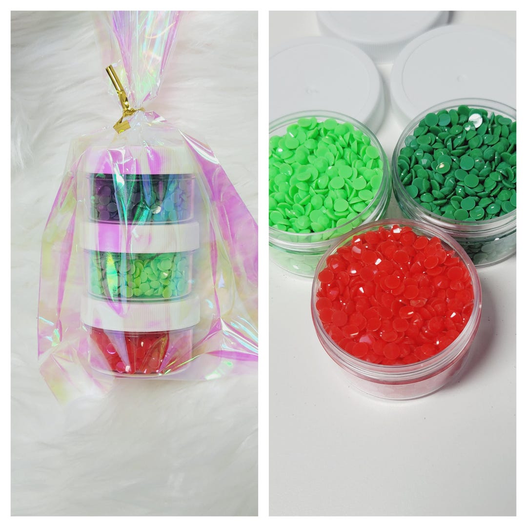 DIY Opaque Flatback Resin Rhinestones 5mm Starter Bundle Assorted ...