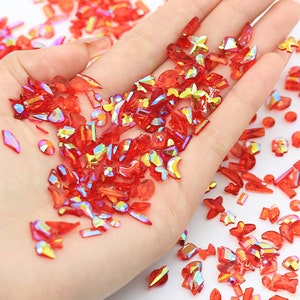 TRANSPARENT AB Shapes Assortment Shapes Sizes Flatback Rhinestones ...