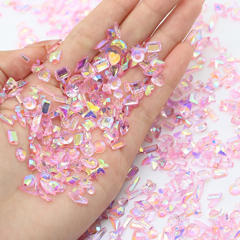 TRANSPARENT AB Shapes Assortment Shapes Sizes Flatback - Etsy