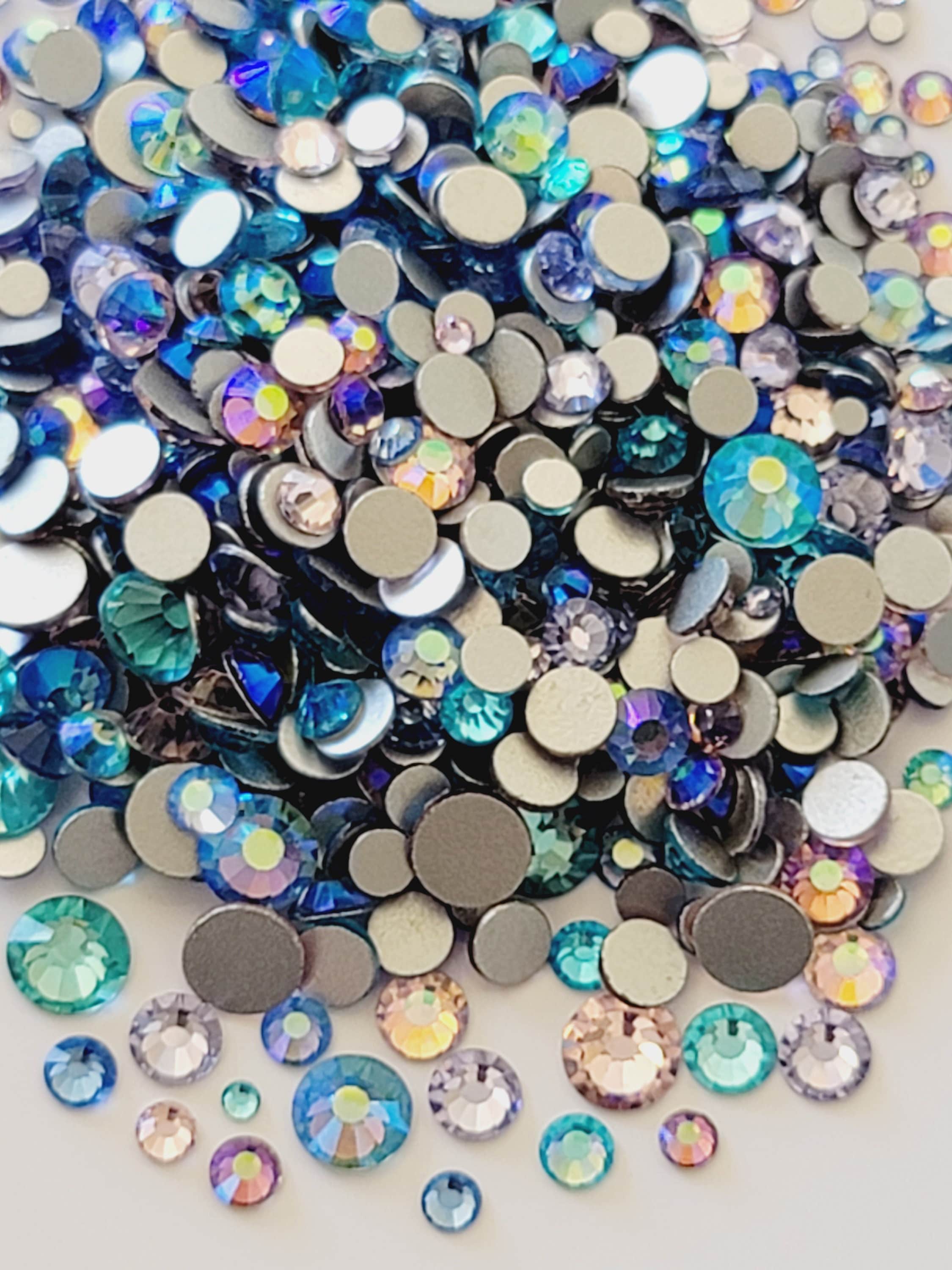 Luxury Bling Mix #12 Flatback Glass Rhinestones Assorted Colors & Sizes ...
