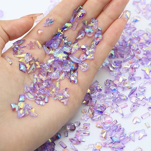 TRANSPARENT AB Shapes Assortment Shapes Sizes Flatback Rhinestones ...