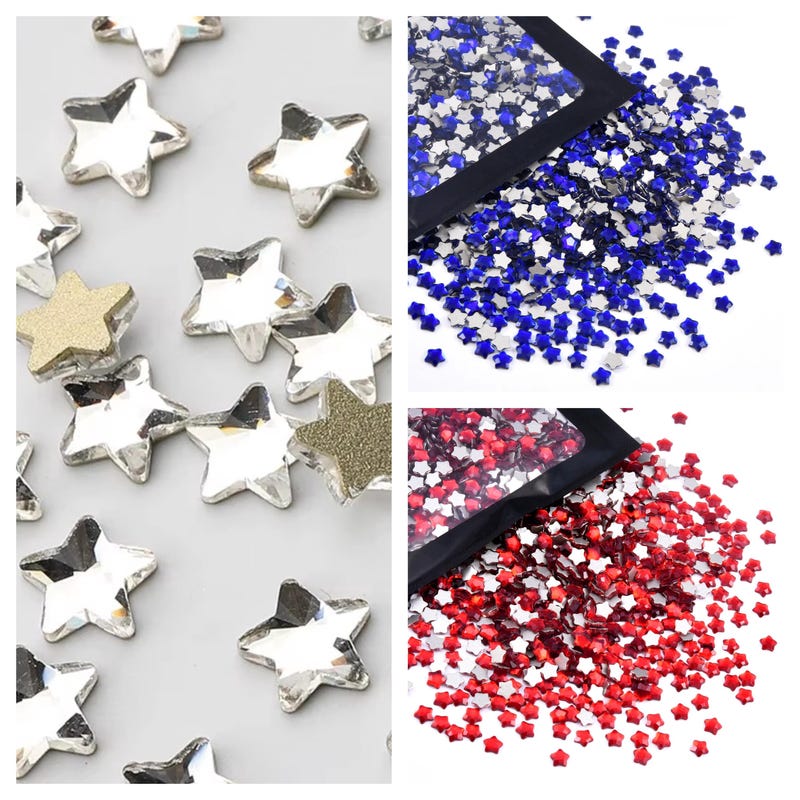 Nail Embellishments Star - Etsy