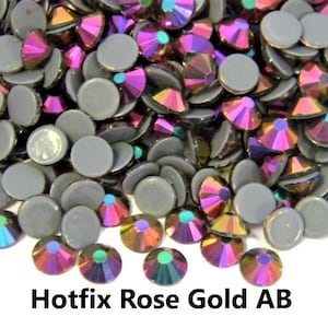 HOTFIX PREMIUM Glass AB Rhinestones Bling Crystals Embellishments for ...