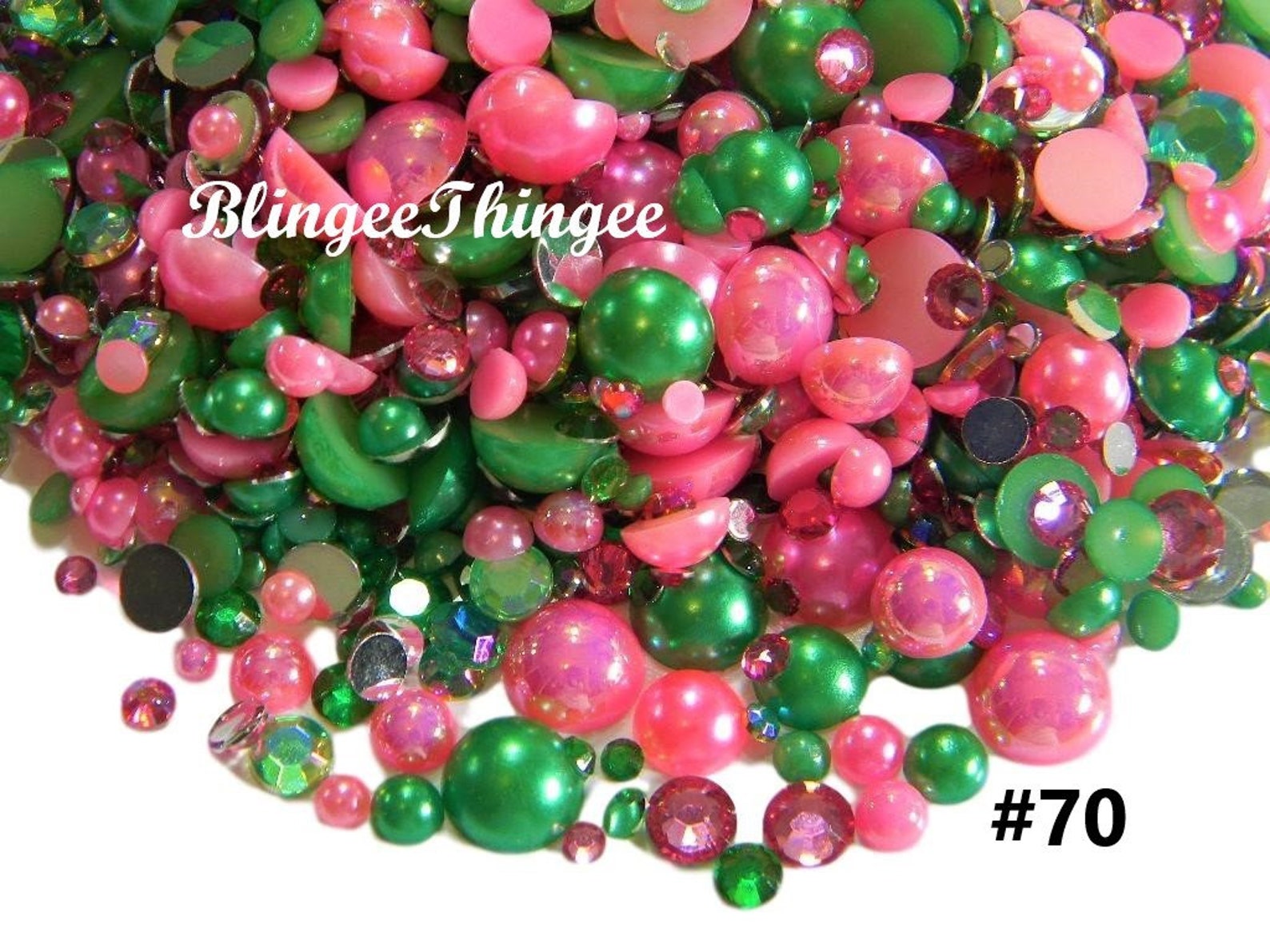 BULK JARS Mixes 170 Rhinestones and Pearls Mixed Sizes Flatback Faux ...