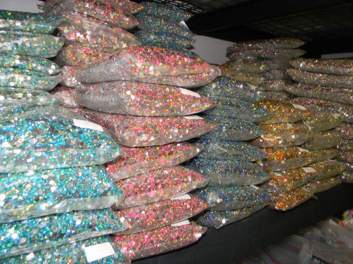 WHOLESALE BULK BAGS Ab Resin Flatback Rhinestones Choose Color - Etsy