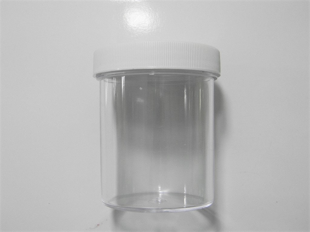 STORAGE Jar CONTAINERS Clear Polystyrene Wide Mouth Containers | Etsy