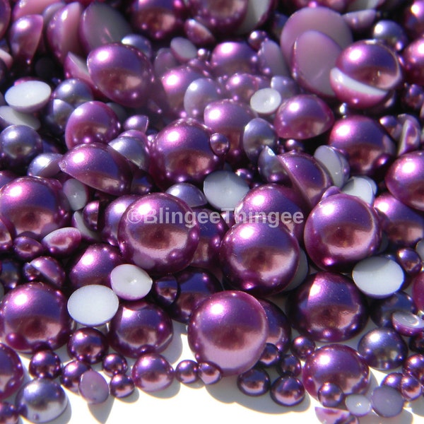 Dark Purple Pearls - Etsy