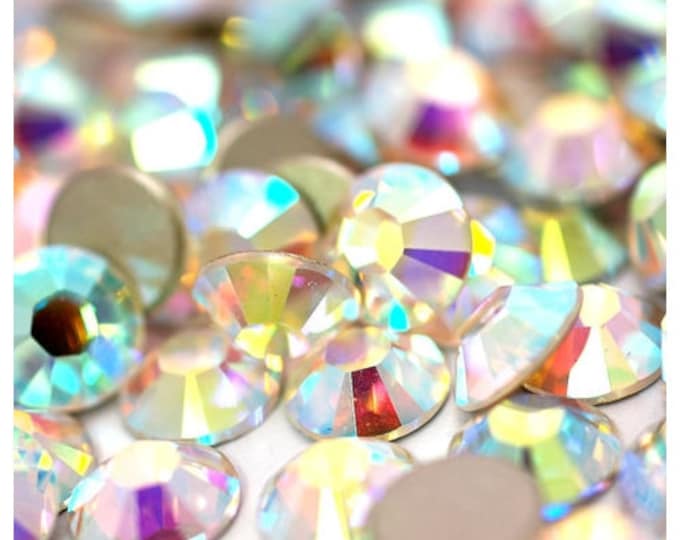 1000 5mm Crystal AB Flatback Resin Rhinestones Ss20 High - Etsy