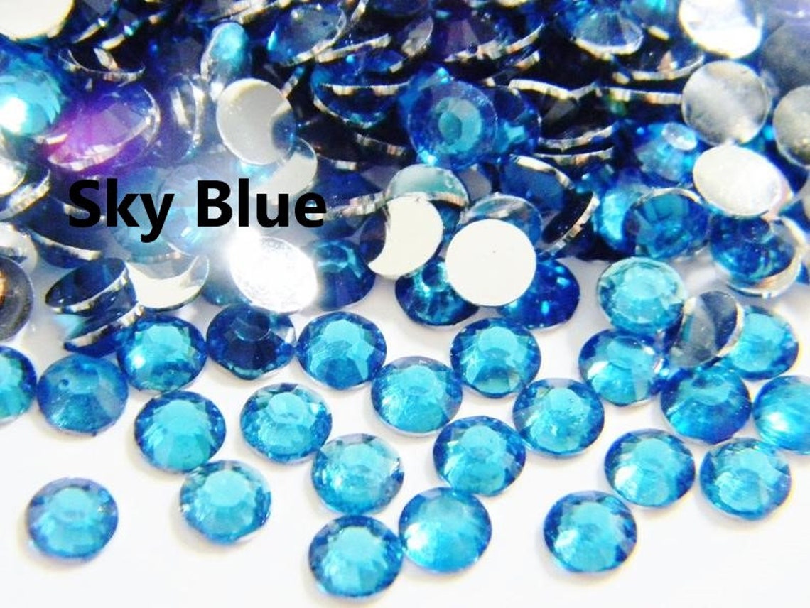 CHOOSE Size and Color Flatback Resin High Quality Faceted - Etsy
