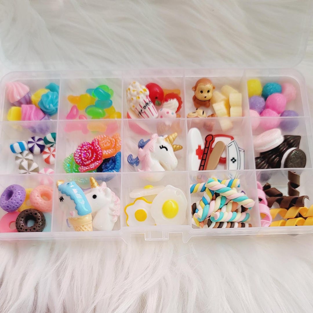 100 Pieces Mixed Flatback Sweet Treats Food Desserts Kawaii Cabochons ...