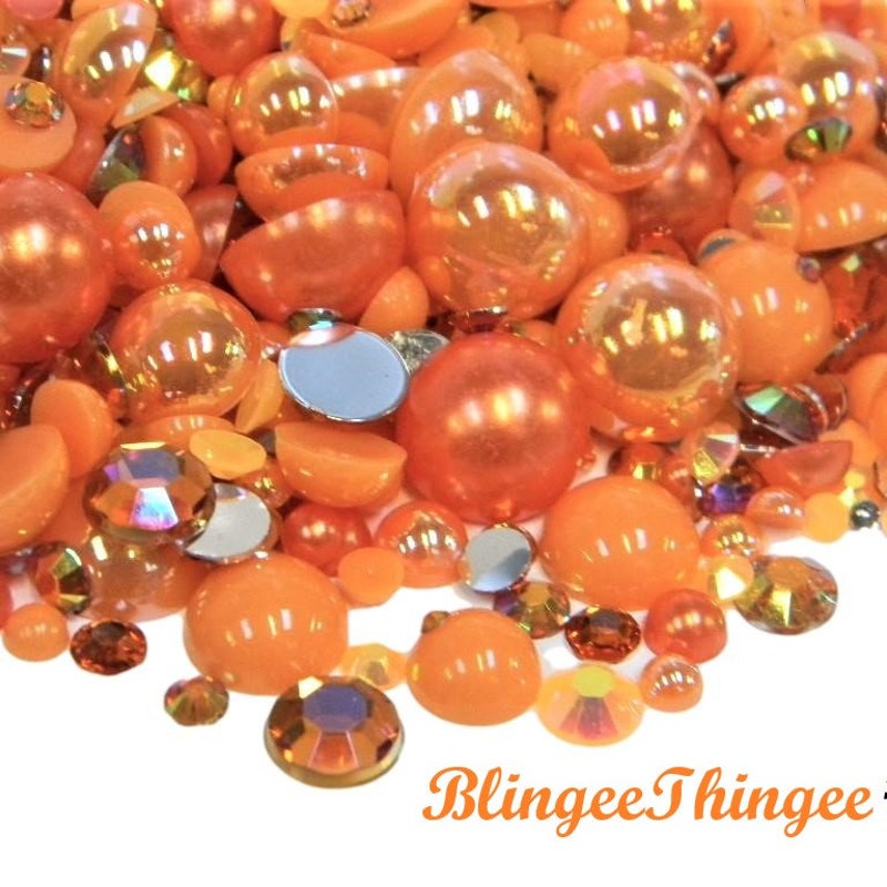 Orange Resin Earrings - Etsy