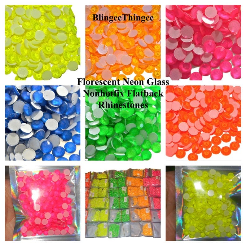 GLASS BULK Bags 100 Gross 14,400 Rhinestones per Pack Choose Size Ss6 ...