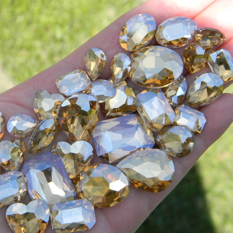 Champagne Rhinestone - Etsy