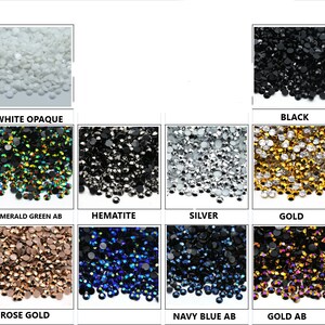 BULK 5,000 5mm Flatback Resin Rhinestones Nonhotfix Faceted ...