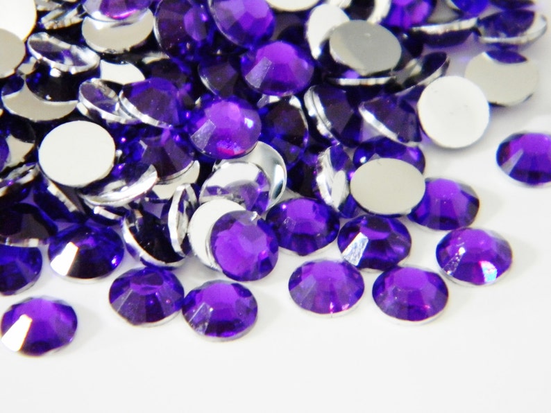 1000 3mm Violet Deep Dark Purple High Quality Flatback Resin - Etsy