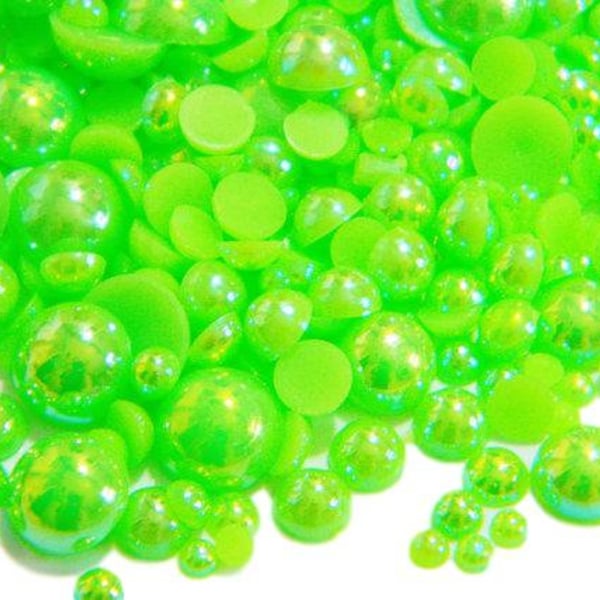 Lime Green Pearls - Etsy