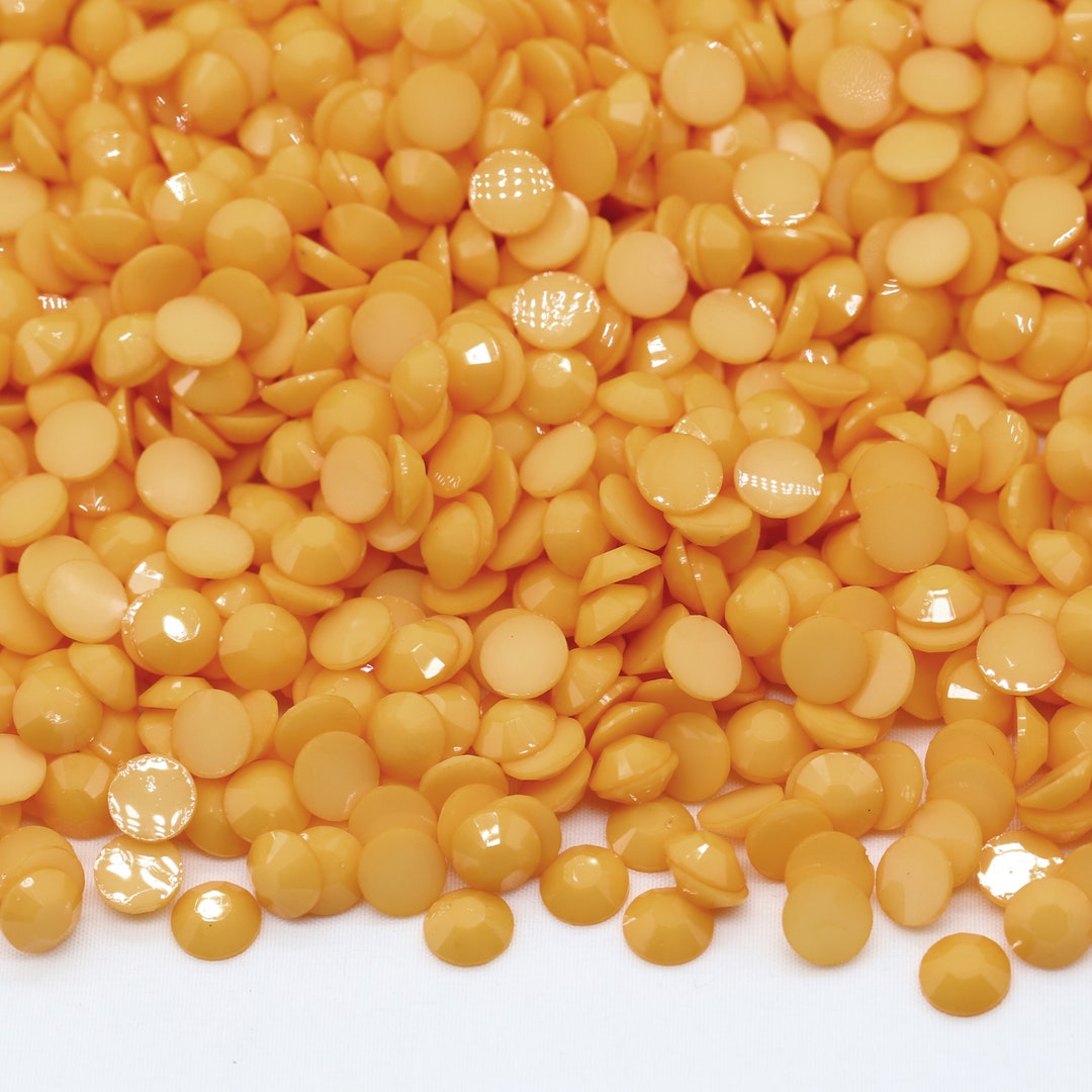 OPAQUE SUN Flatback Jelly Resin Rhinestones With No Ab Coating Choose ...