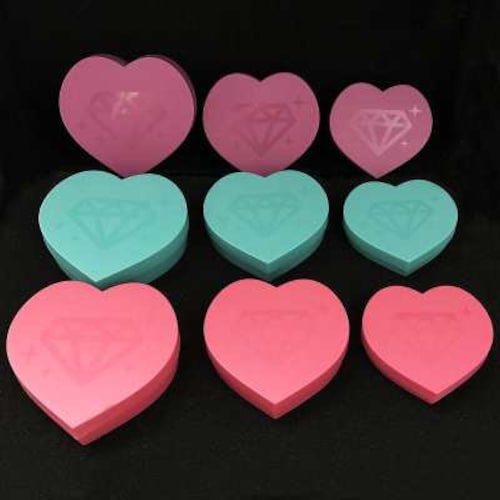 Choose Color Heart Shaped Rhinestone Sorting Shaker Storage - Etsy