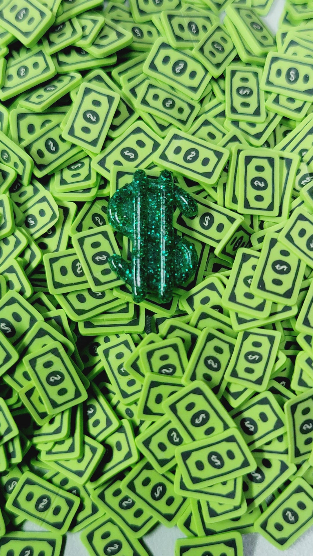 Money Cash Polymer Clay Sprinkles Mix Dollar Sign Kawaii Cabochons ...