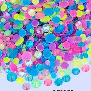 Luxury Bling Mixes Glass Rhinestones Assorted Colors and Sizes Flatback ...