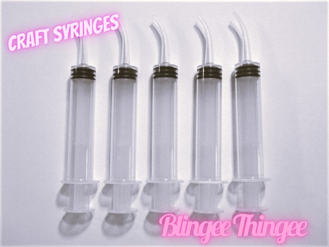 CRAFT SYRINGE Curved for Glue/liquid Application Applicator for Crafts ...