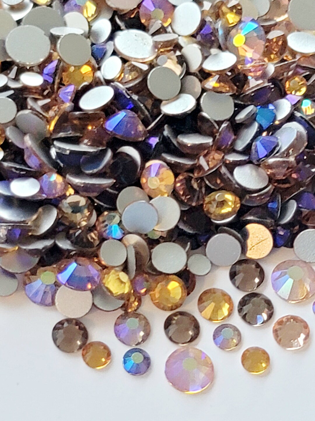 Luxury Bling Mix #10 Flatback Glass Rhinestones Assorted Colors & Sizes ...