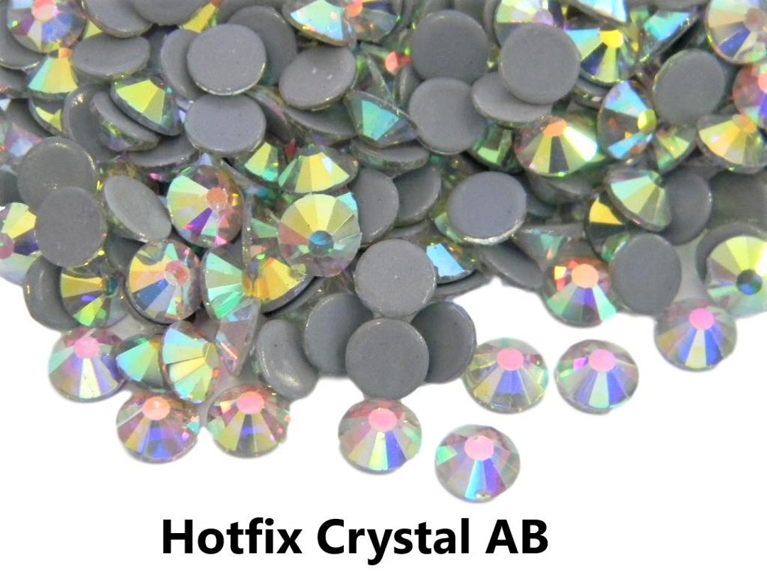 HOTFIX PREMIUM Crystal AB Glass Rhinestones Bling Crystals ...