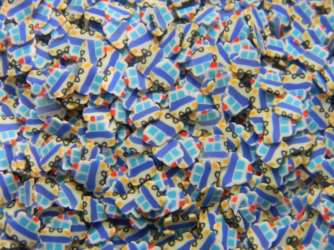 Small POLICE CARS Fake Sprinkles Slices Polymer Clay Kawaii Decoden DIY ...
