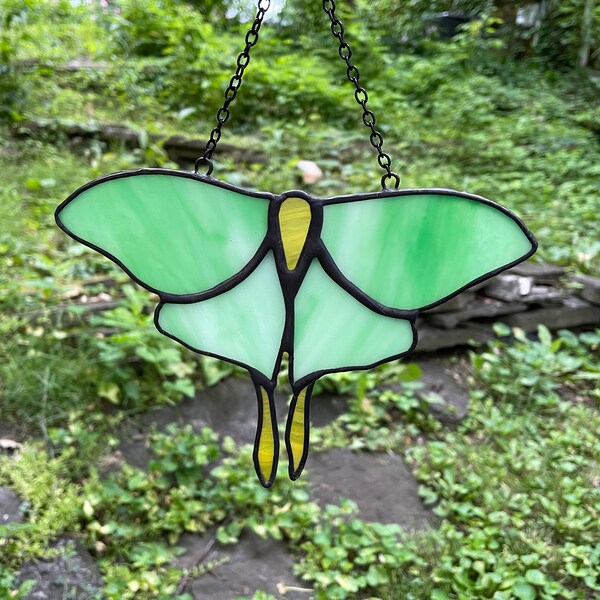 Stained Glass Moth - Etsy