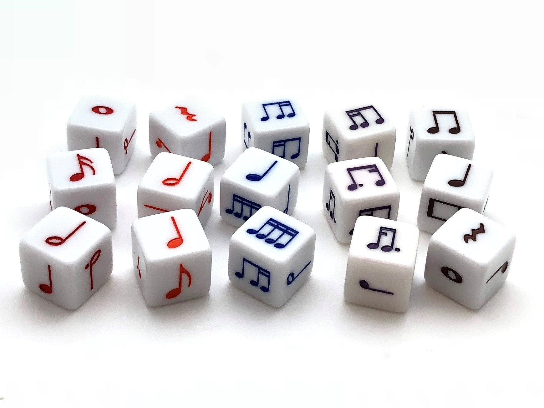 Assorted Music Notes Rhythm Dice Set of 15 16mm Red Orange - Etsy