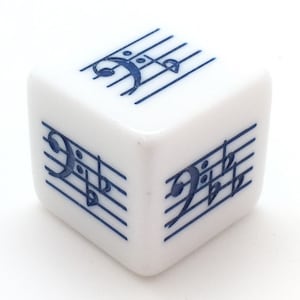 Key Signature Dice Bass Clef - Etsy