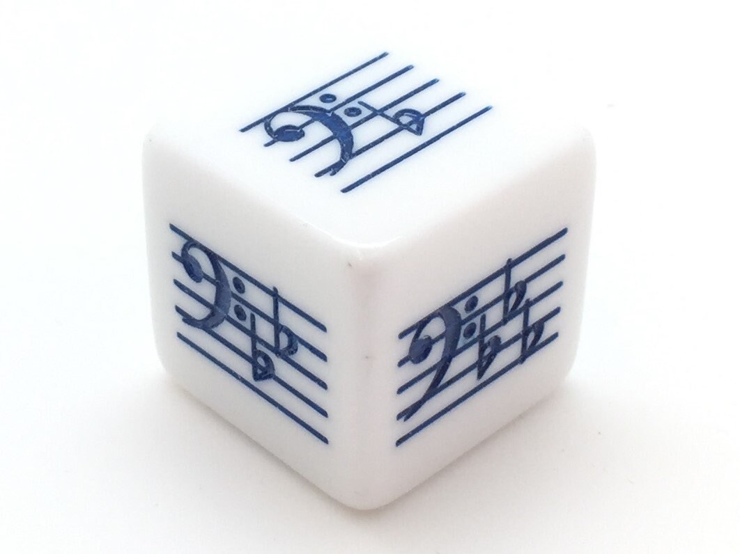 Key Signature Dice Bass Clef - Etsy