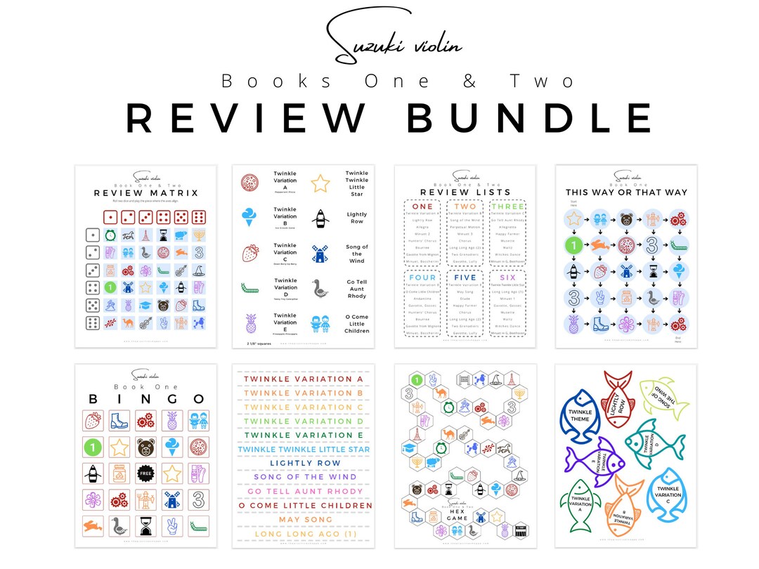Suzuki Violin Book 1 Review Bundle - Etsy