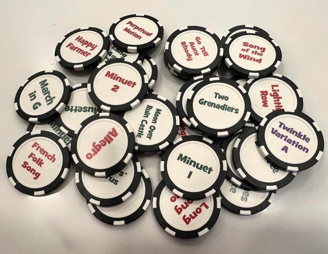Suzuki Review Practice Chips - Etsy
