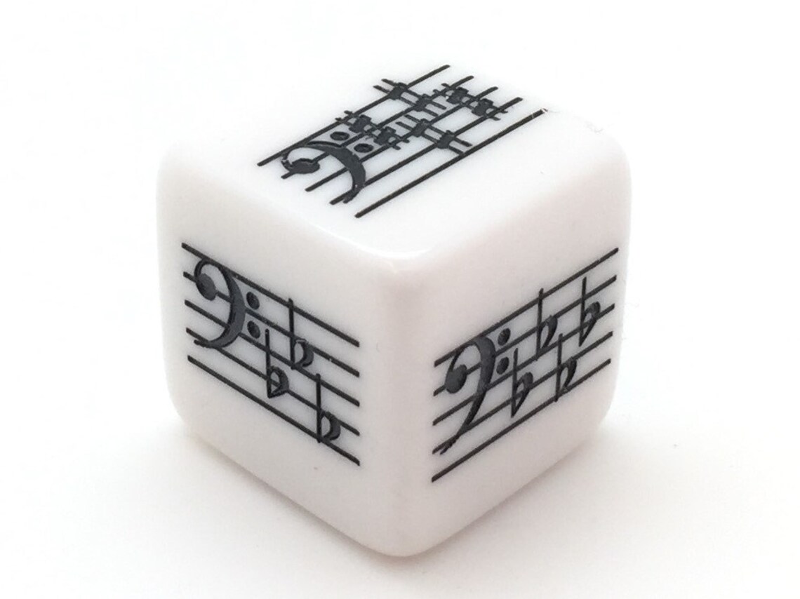 Key Signature Dice Bass Clef - Etsy