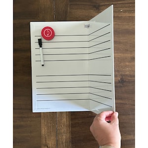 Magnetic Foldable Staff White Board With Colored Magnets - Etsy