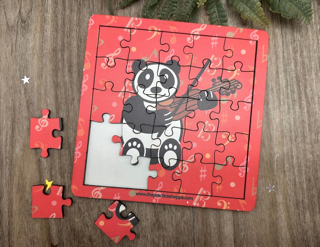 Panda Violin Viola Cello Piano Puzzle - Etsy